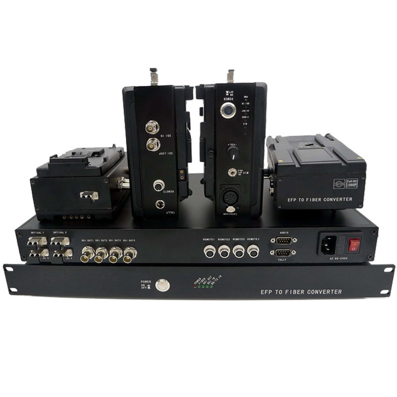 4ch camera fiber system with Timecode,SDI Video,Tally,Remote,CCU to ...